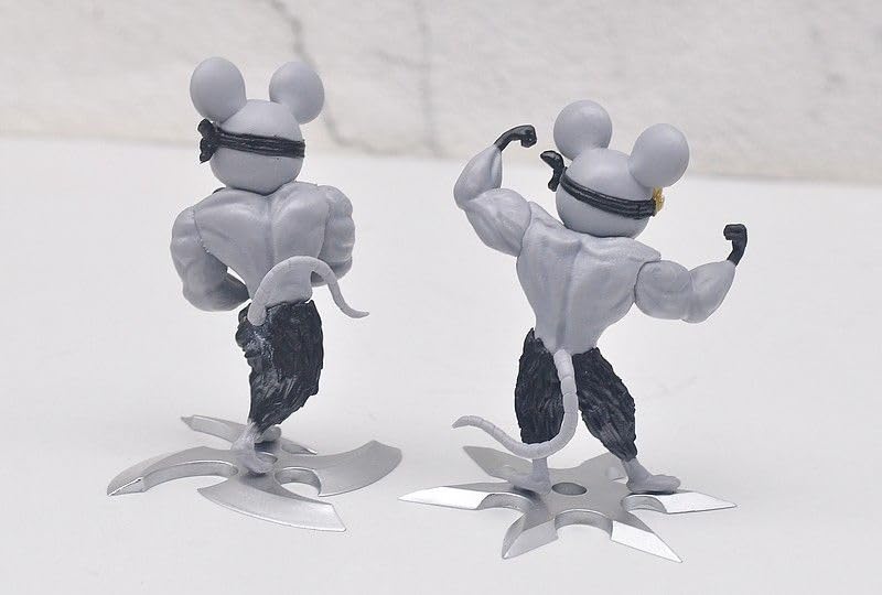 Nmomoytu Muscle Mouse Action Figure Muscle Rat of Uzui Tengen Collection Model Gifts 8cm