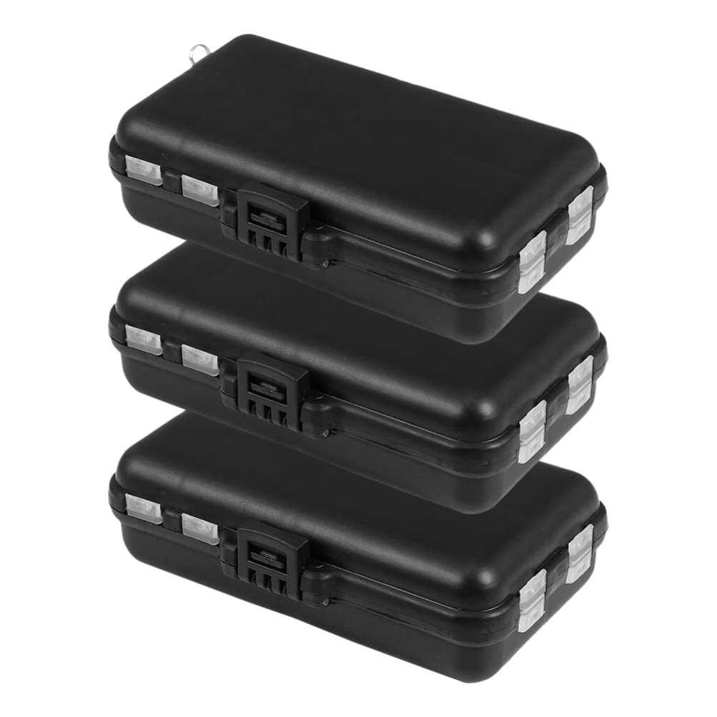 LIOOBO 3Pcs Box Bait Storage Box Backpack Black Fishing Tackle Storage Black Serving Tray Black Backpack Tackle Organizer Fishing Lure Tray Tackle Bag PVC Fishing Accessories Detachable