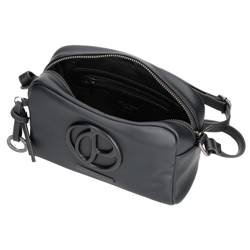 Pepe Jeans Crossbody Bag, Black/White