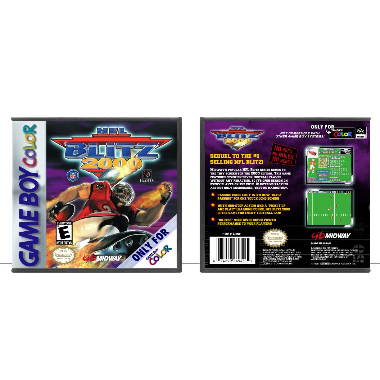 NFL Blitz 2000 | (GBC) Game Boy Color - Game Case Only - No Game