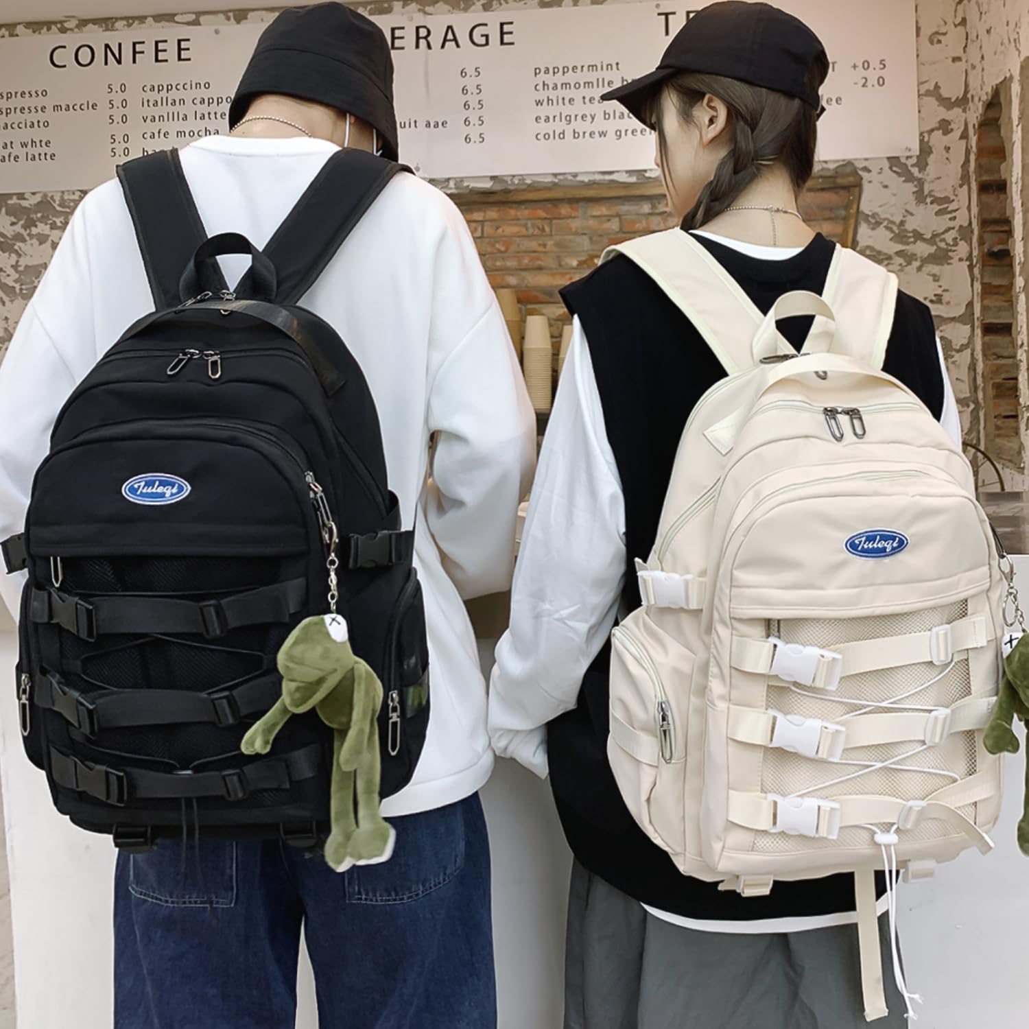 Leaper Water-resistant Laptop Backpacks Shoulder Backpack College Bag Travel Bag Satchel Black