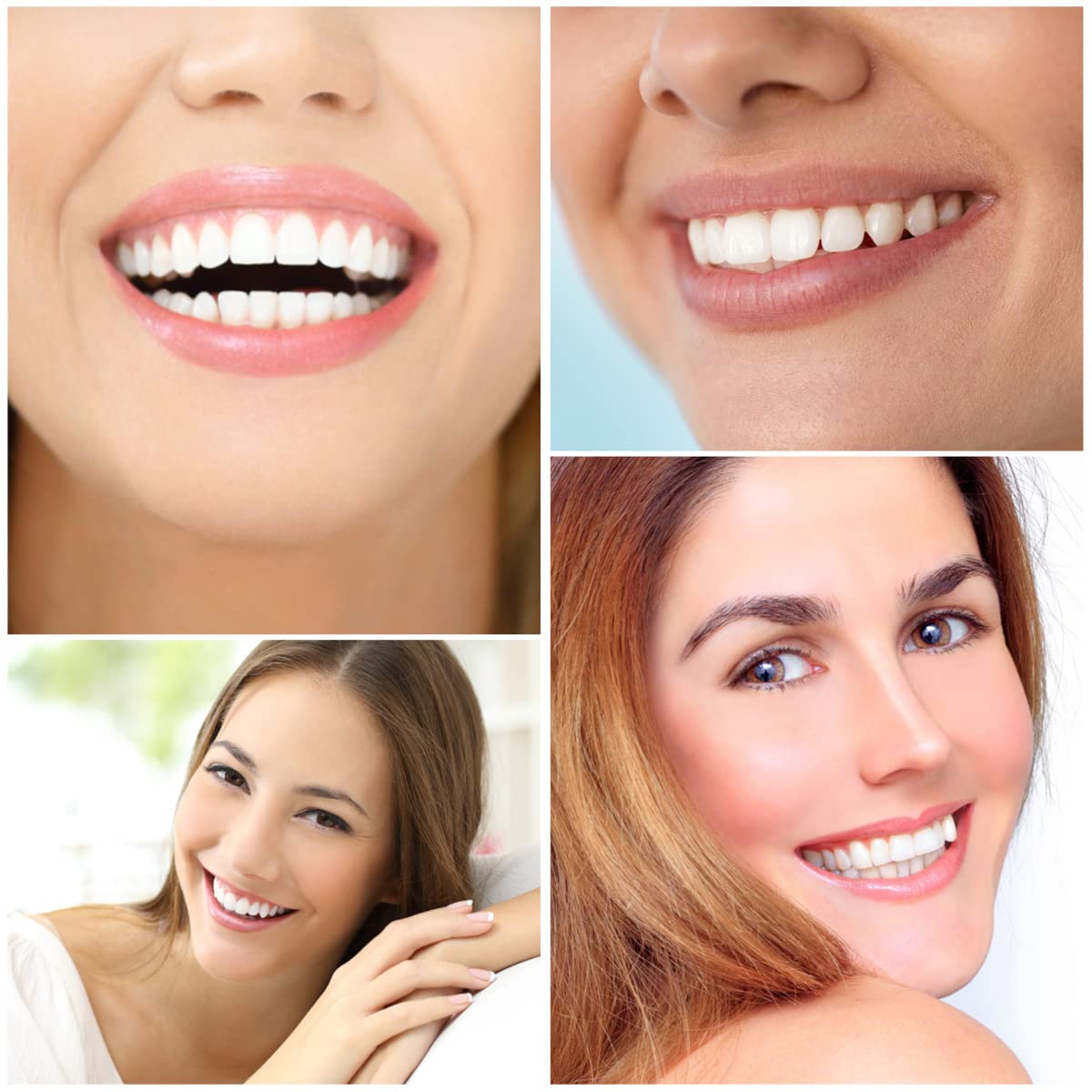 NUAHRHY Denture Braces Temporary Veneers Fake Teeth Cover Simulation Braces Cosmetic Comfortable Denture False Fake Teeth Cover Confidence Smile for Women and Men (White)