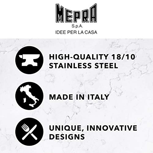 MEPRA 101922051 Sole 51-Piece Durable 18/10 Stainless Steel European Style Flatware Cutlery Set for Fine Dining, Dishwasher Safe, Service for 12