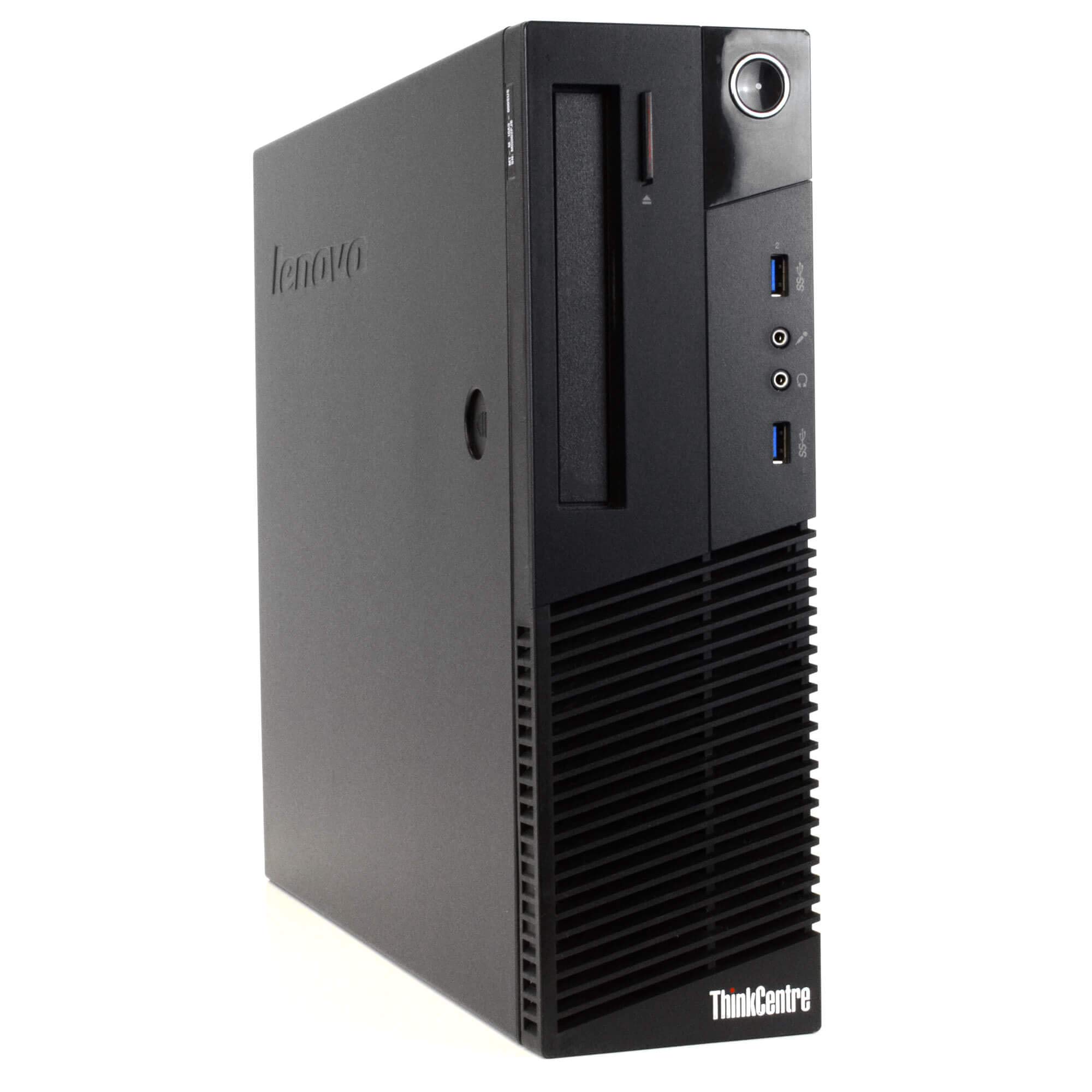Lenovo Desktop Computer, Intel i5 Processor, 32GB RAM, 500GB SSD, 4TB HDD, WiFi, Bluetooth, USB 3.0, PS/2, Display Port, VGA, Audio, Ethernet, PCIe Slots, Windows 10 Pro
