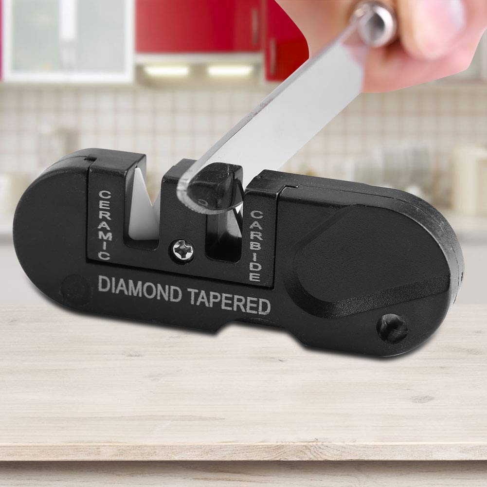Kitchen Knife Sharpener, Replaceable Razor-sharp Knife Sharpener, Compact Lightweight Smooth for Kitchen