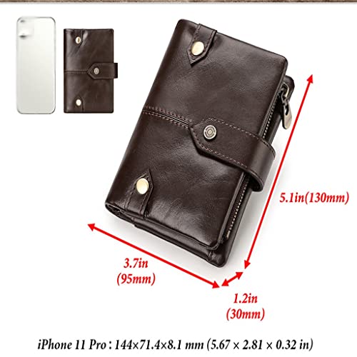 N/A Short Wallets Leather Business Clutch Bag Slim Purses with Coin Pock Et Women Wallet (Color : D, Size : 95mm*30mm130mm)