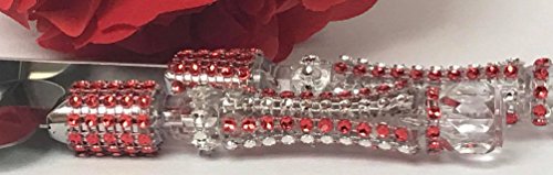 Mis Quince Anos Sweet 15 Birthday Cake Knife and Server Set Red Rhinestones