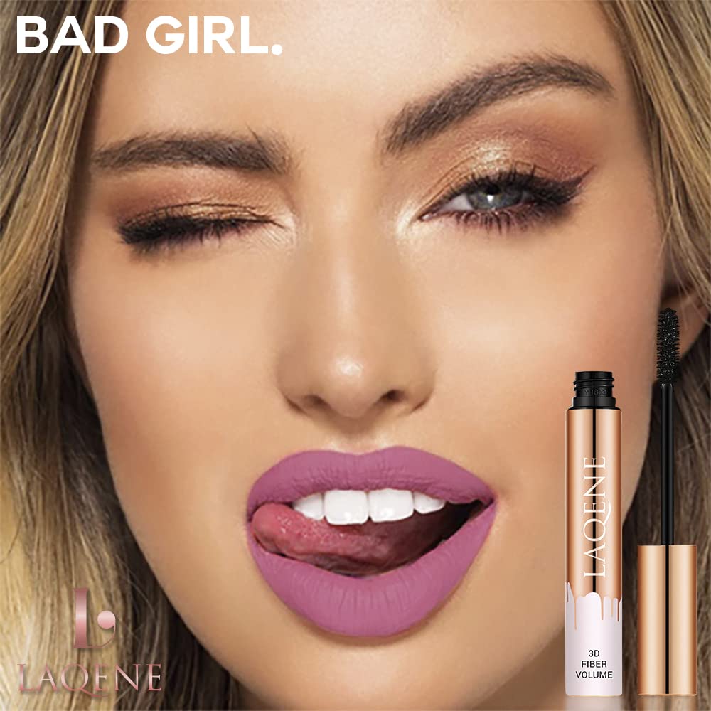 LAQENE Luxury Line: Mascara - Nourishing & Fabulous. Makes You Look Unforgettable. Smooth and Creamy Texture. Long Lasting Black Waterproof - Vegan And Cruelty Free.