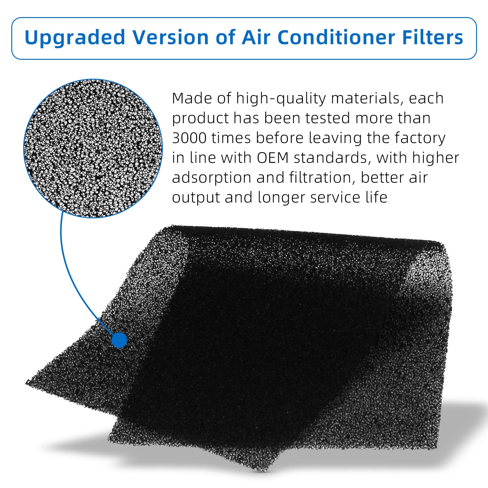 Pokin 2 Pack ARC-CF-14S ARC-14S Activated Carbon Filter Replacement for Whynter Portable Air Conditioner ARC-14S, ARC-14SH, ARC-141BG AND ARC-143MX