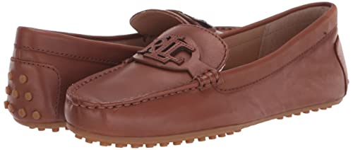 Lauren Ralph Lauren Brynn Driver Loafer Deep Saddle Tan 8 B (M)
