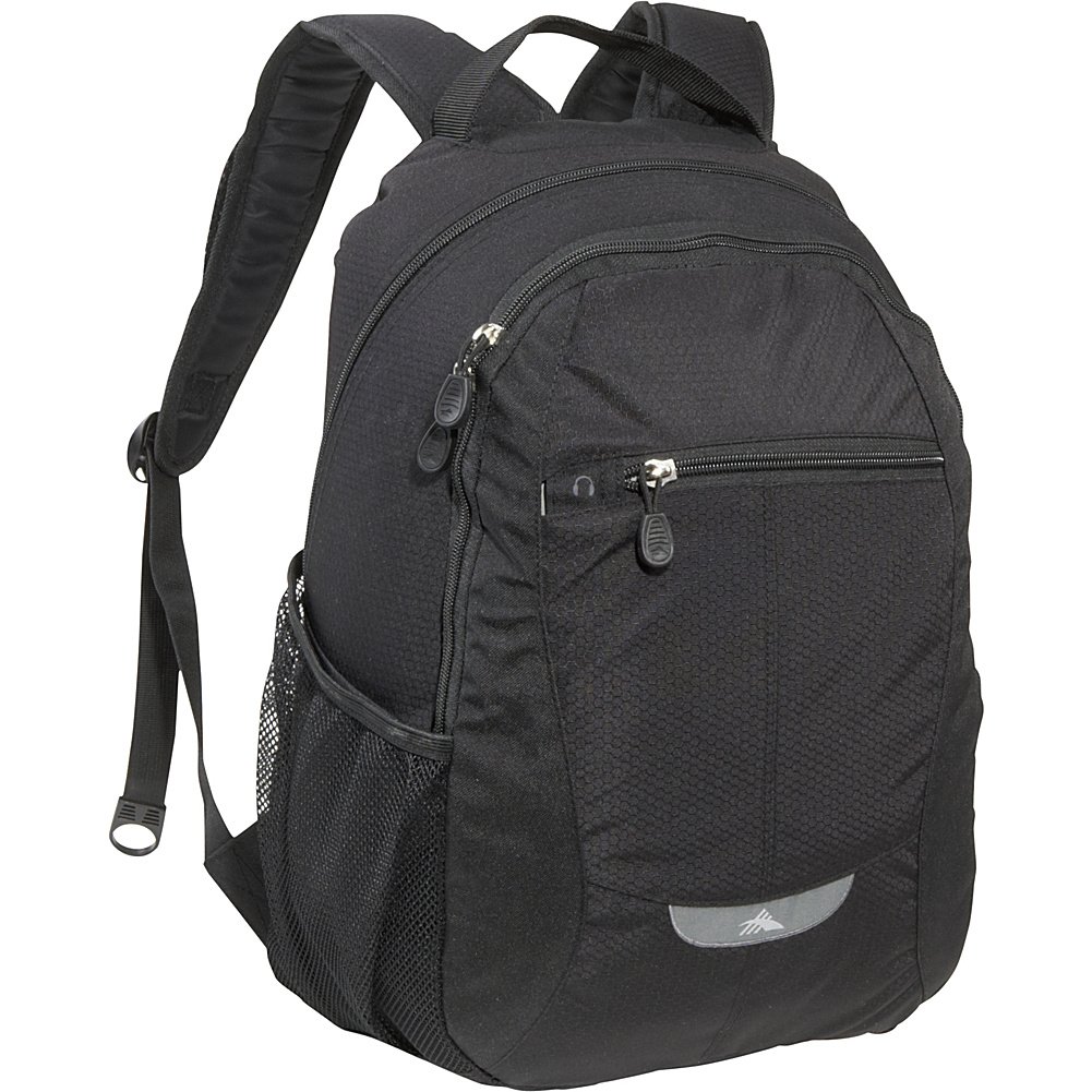 High Sierra Curve Backpack, Black (Black/Black/Black), 18.5 x 12.5 x 8.5-Inch