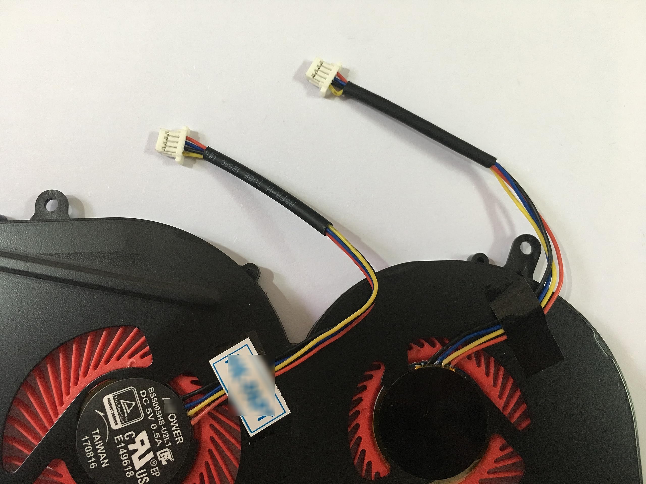 HK-part Fan Replacement for MSI GS63VR Series GS63VR 6RF GS63VR 7RF GS63VR Stealth Pro MS-16K2 MS-17B1 BS5005HS-U2L1 Gpu Cooling Fan 4-Pin DC 5V
