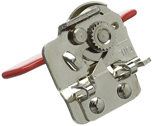 Nogent Super Kim Safety Can Opener, Made in France, Leaves No Sharp Edges, Small, Red