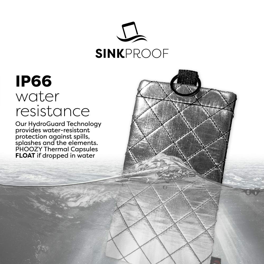 PHOOZY Apollo II Thermal Phone Case with AGION Lining and Keyring + Cross Body Strap for Easy Carry of The Apollo