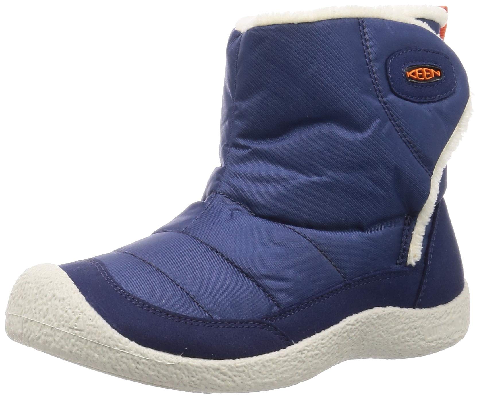 KEEN Howser 2 Mid Height Comfy Durable Ankle Hiking Boots, Blue Depths/Silver Birch, 5 US Unisex Big Kid