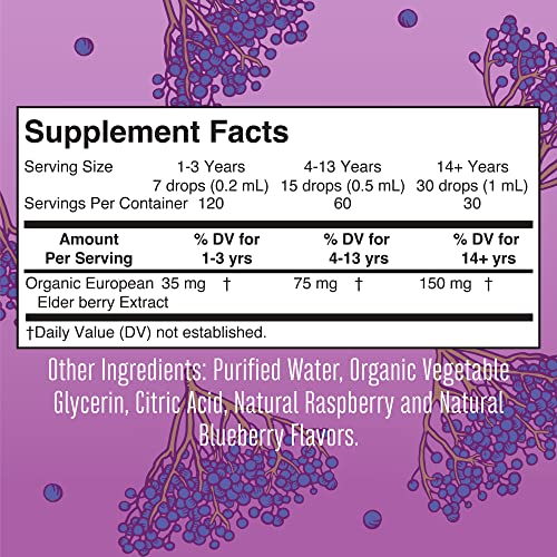MaryRuth's Elderberry Syrup + Vitamin C Liquid Drops Bundle, 2-Pack Immune Support Liquid Supplements, Vegan, Non-GMO, USDA Organic