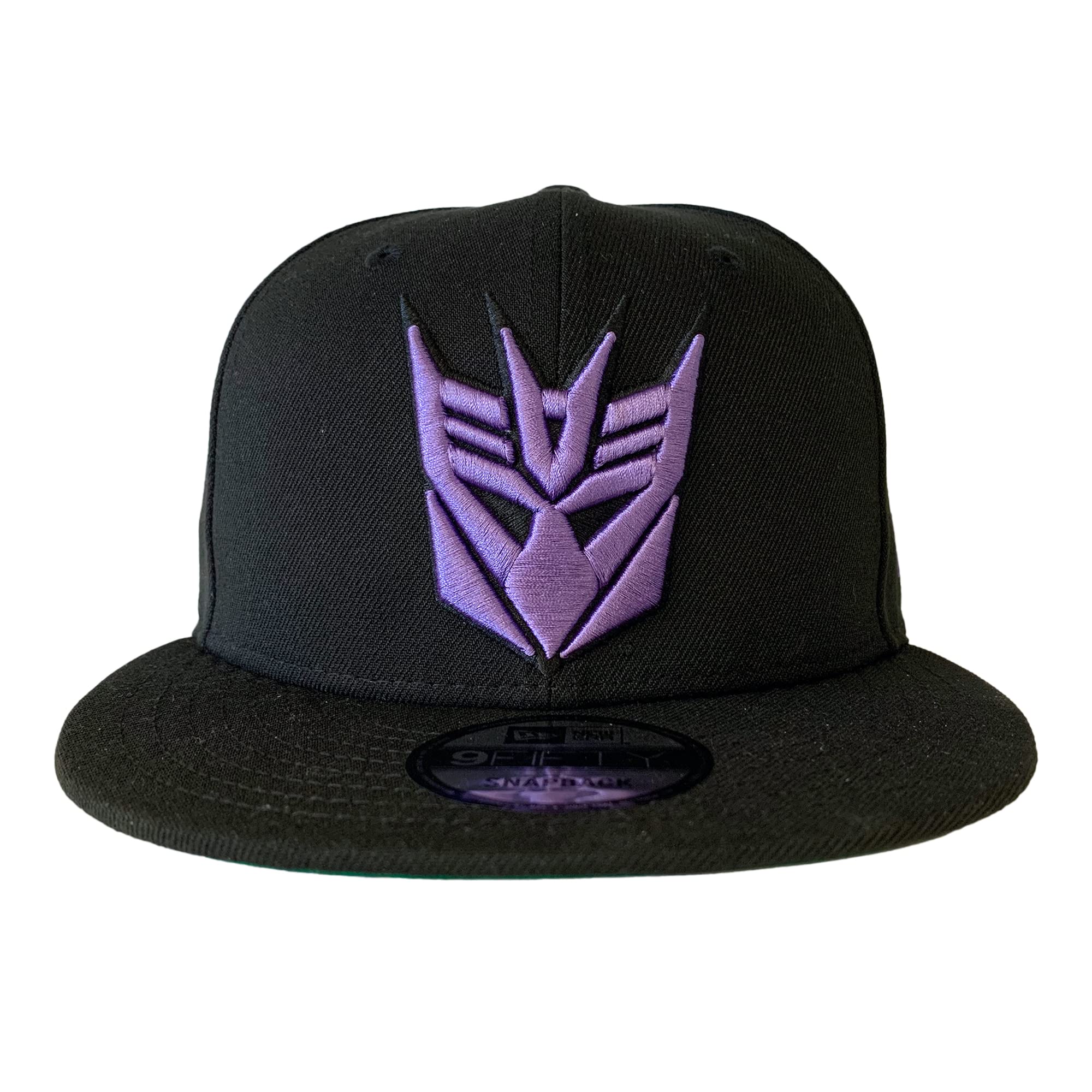 New Era 9FIFTY Transformers Decepticons Symbol Snapback Hat Cap Black Purple