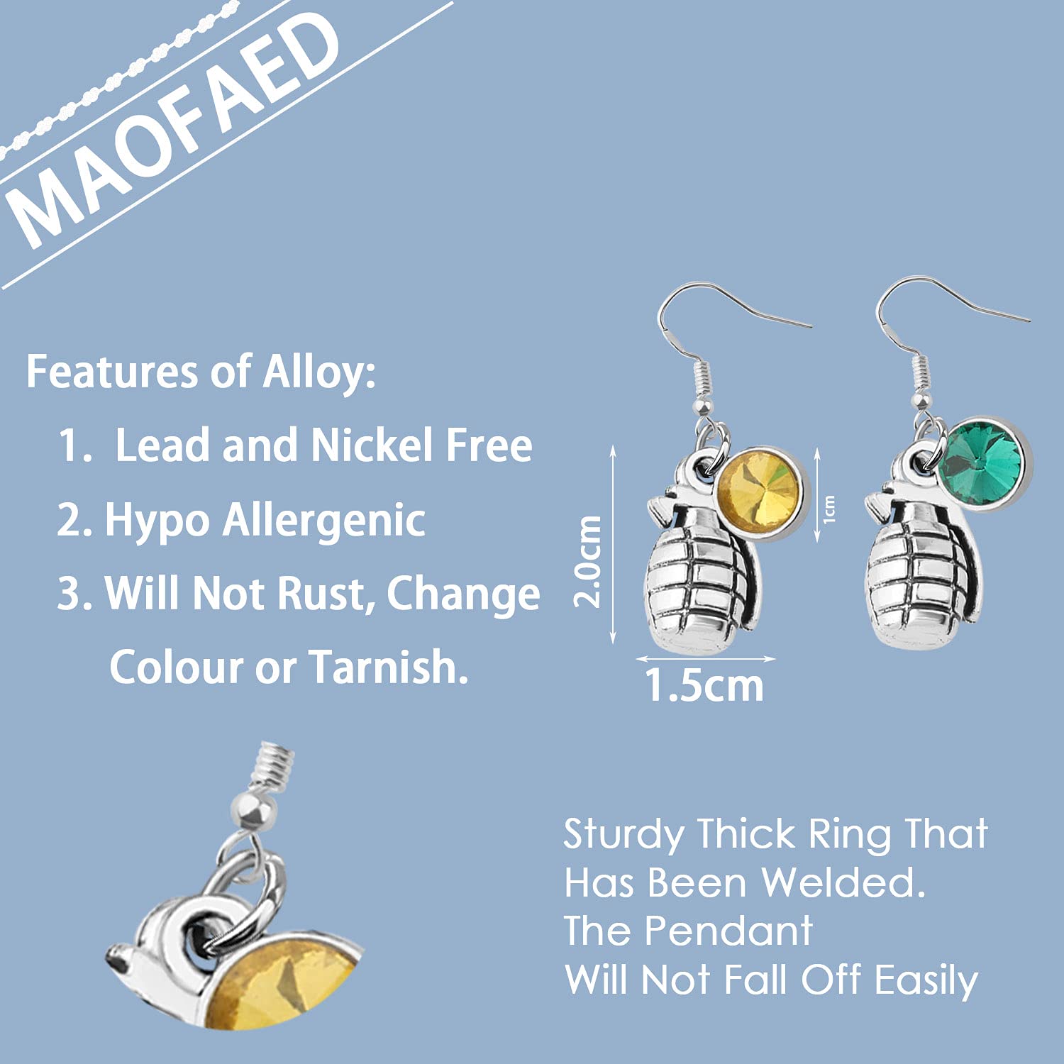 MAOFAED Anime Fan Gift Anime Lover Gift TV Series Gift Best Friend Gift Anime Earring