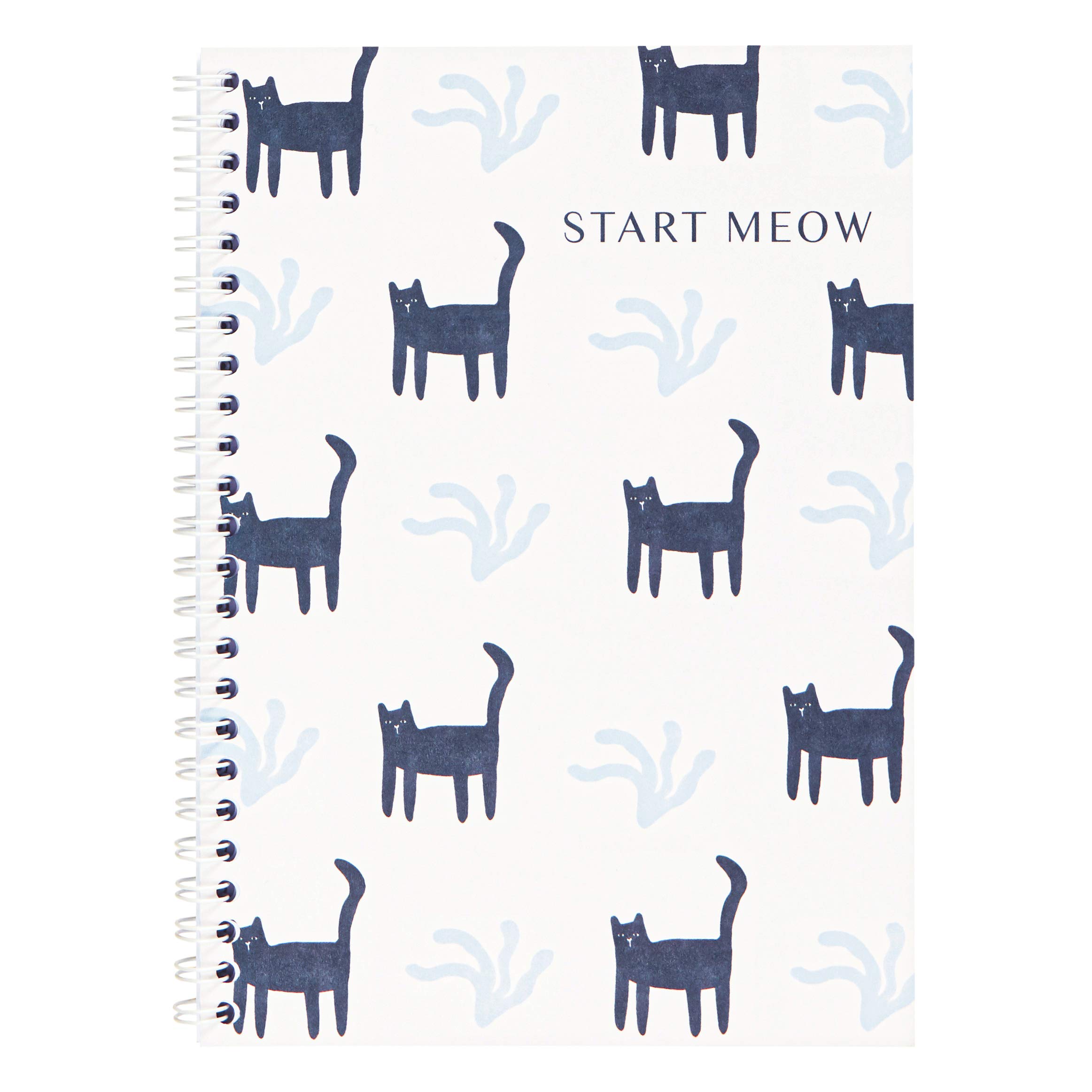 kikki.K Back to School Designer Collection - A5 Spiral Notebook Vanilla, 120 Daily Planning Pages, Features Soft Paper Cover, Measures 5.91" L x 8.27" W x 0.24" H