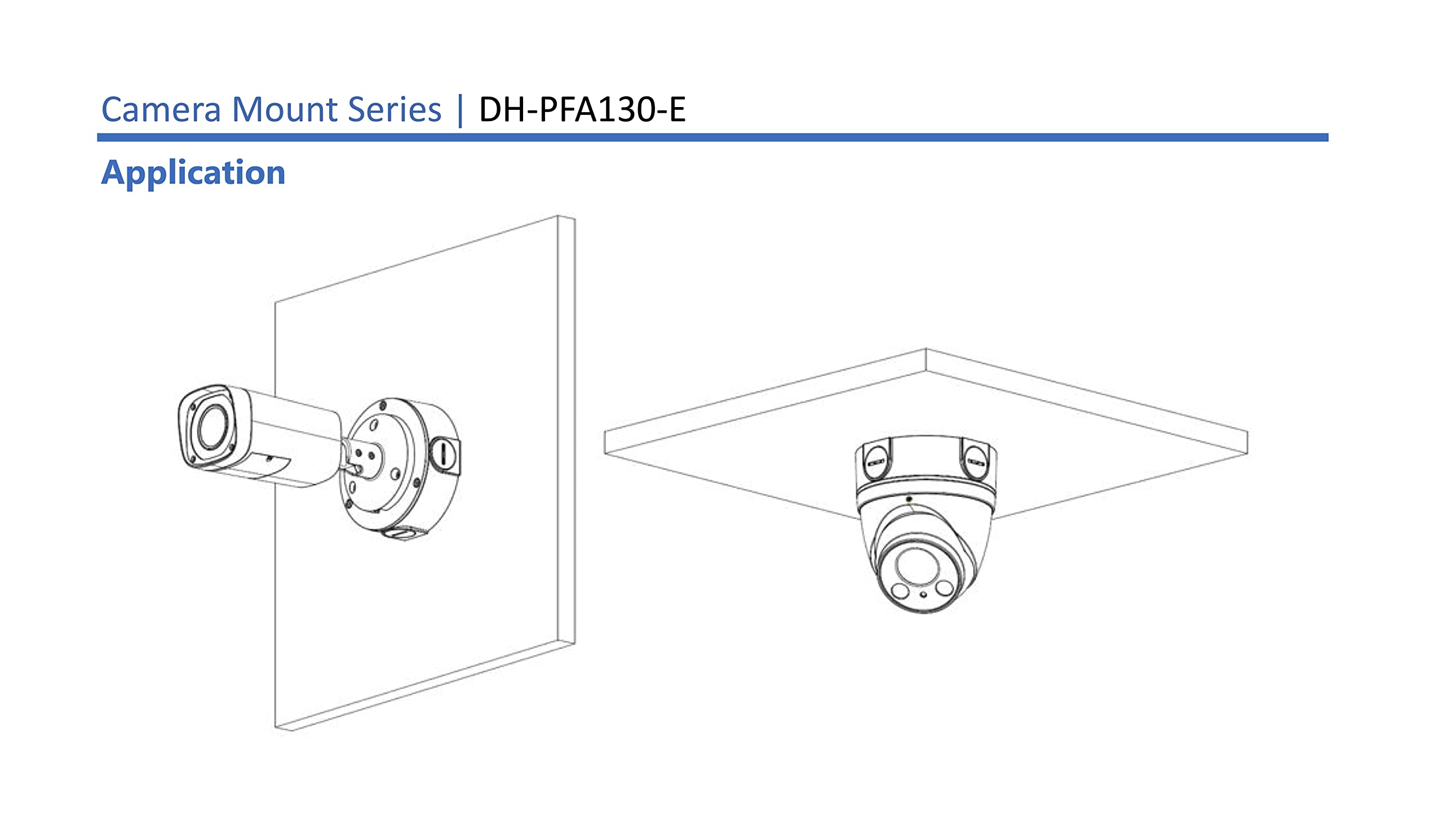 PFA130-E Security Camera Accessory Junction Box for Dome & Bullet Network Cameras