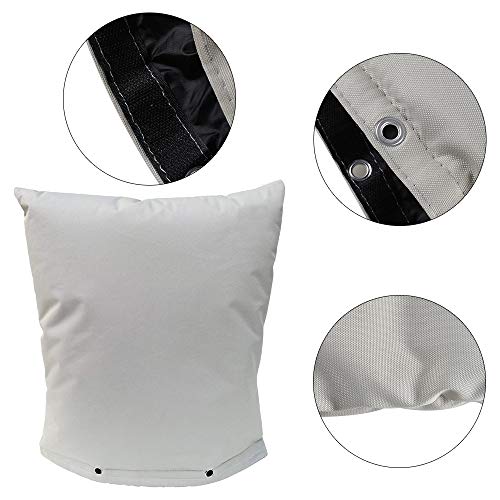 Insulated Pouch, ETSAMOR 17 x 21 Inches Backflow Preventer Insulation Pouch Cover for Winter Pipe Freeze Protection, Controller and Water Sprinkler Valve Box ( Pale Khaki )