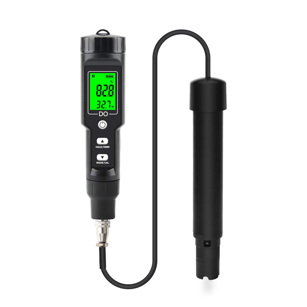 RCYAGO Dissolved Oxygen Meter with Electrode Filling Fluid and Anaerobic Water Calibration Powder