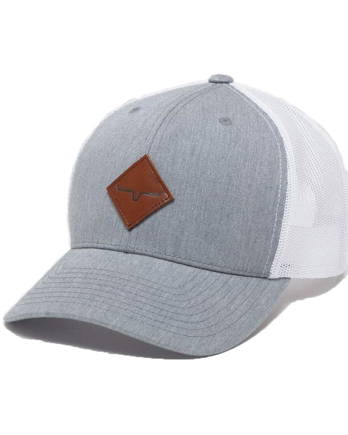 Kimes Ranch Unisex Heather Grey Diamond Patch Trucker Cap Heather Grey One Size