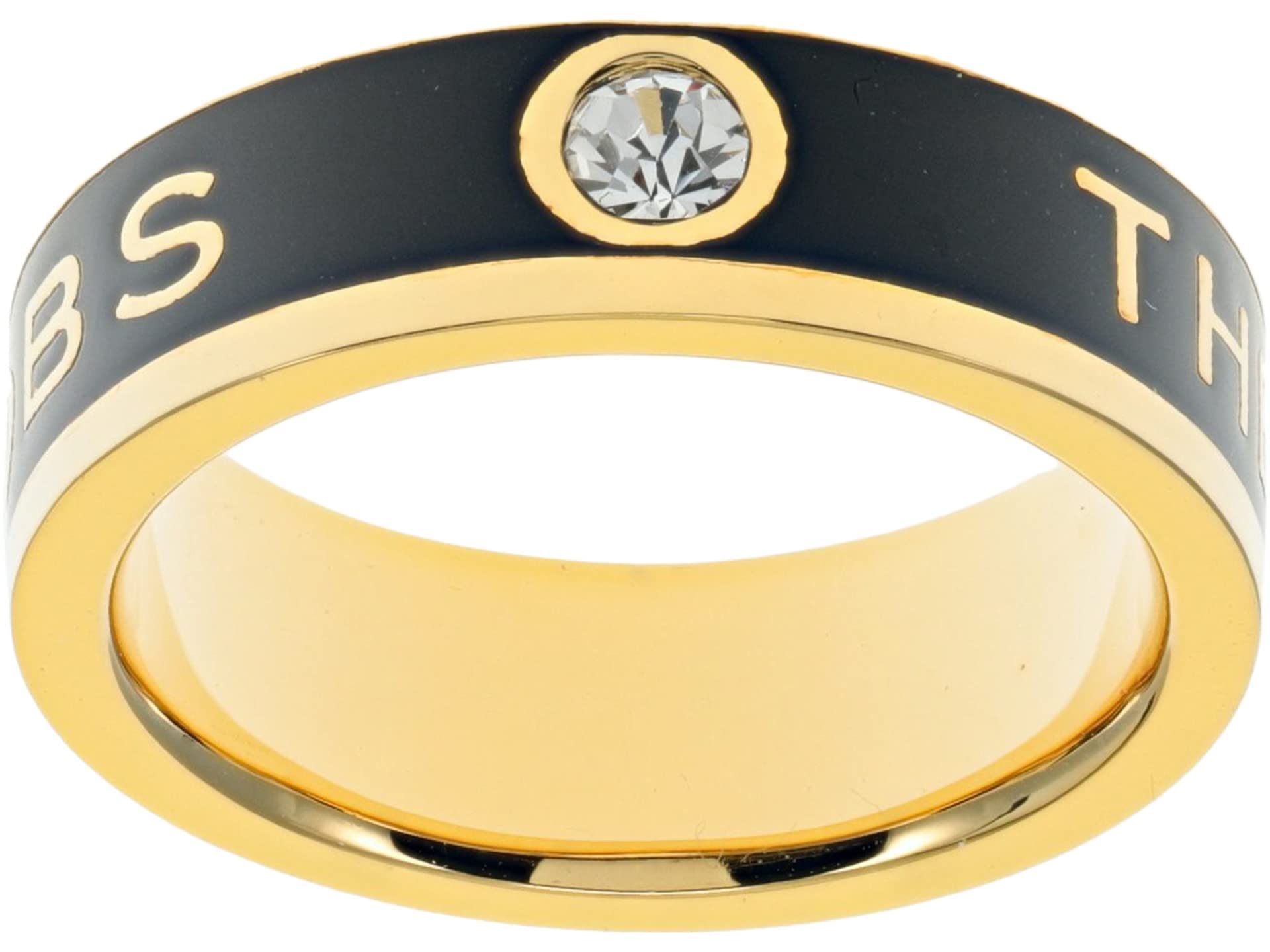 Marc Jacobs The Medallion Ring Black/Gold 7