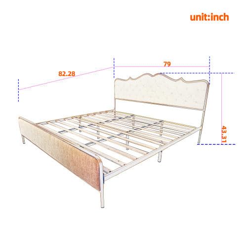 IULULU King Bed Frame, Upholstered Platform Bed Frame with with 4 Storage Drawers and Faux Leather Headboard, King Size Mattress Foundation with Wooden Slats Support, No Box Spring Needed, Black