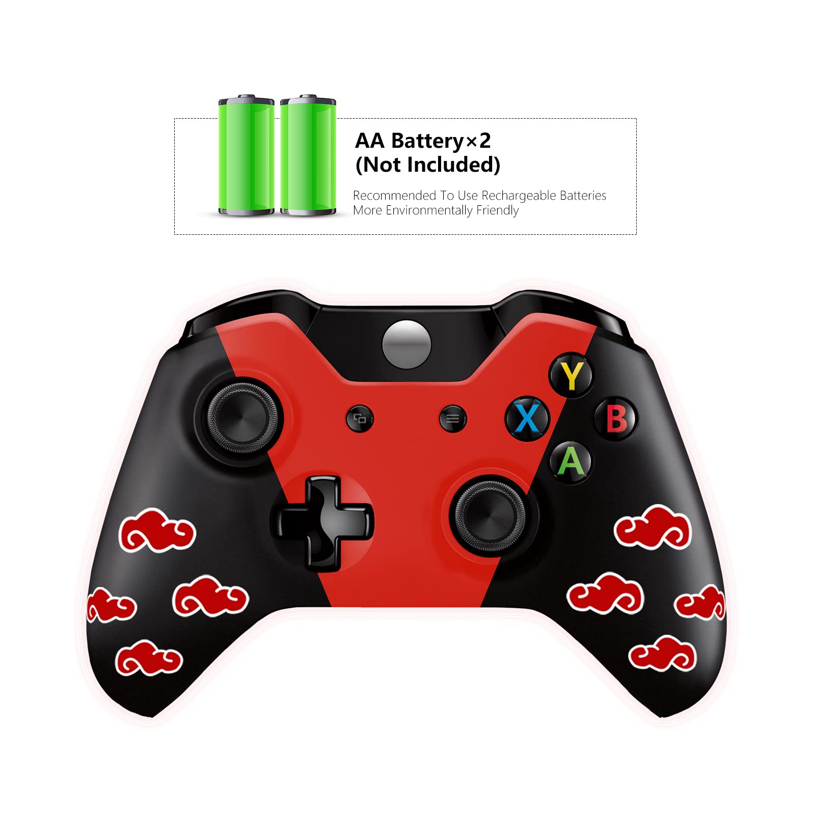 Miss Home for Xbox One Wireless Controller,Compatible with Xbox One/One X/One S/One Series X/S /Elite/PC Windows with 3.5mm Aduio Headphone Jack(RED)