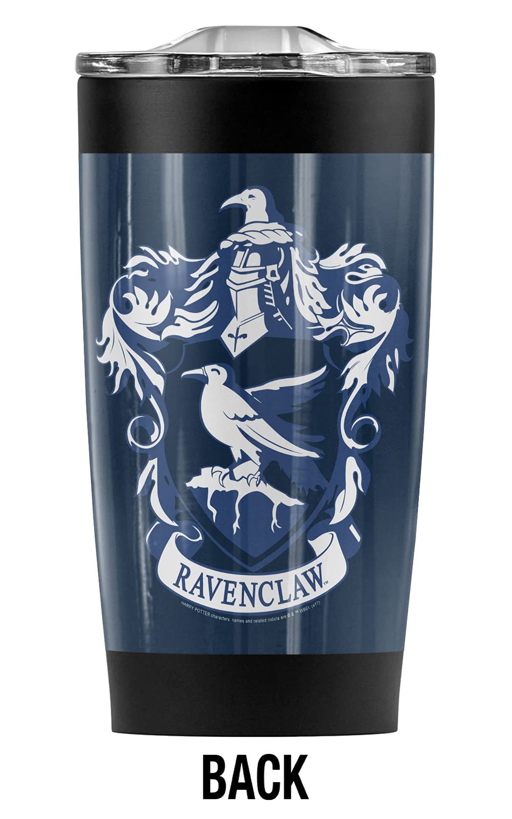 Logovision Harry Potter Ravenclaw Crest Stainless Steel Tumbler 20 oz Coffee Travel Mug/Cup, Vacuum Insulated & Double Wall with Leakproof Sliding Lid | Great for Hot Drinks and Cold Beverages