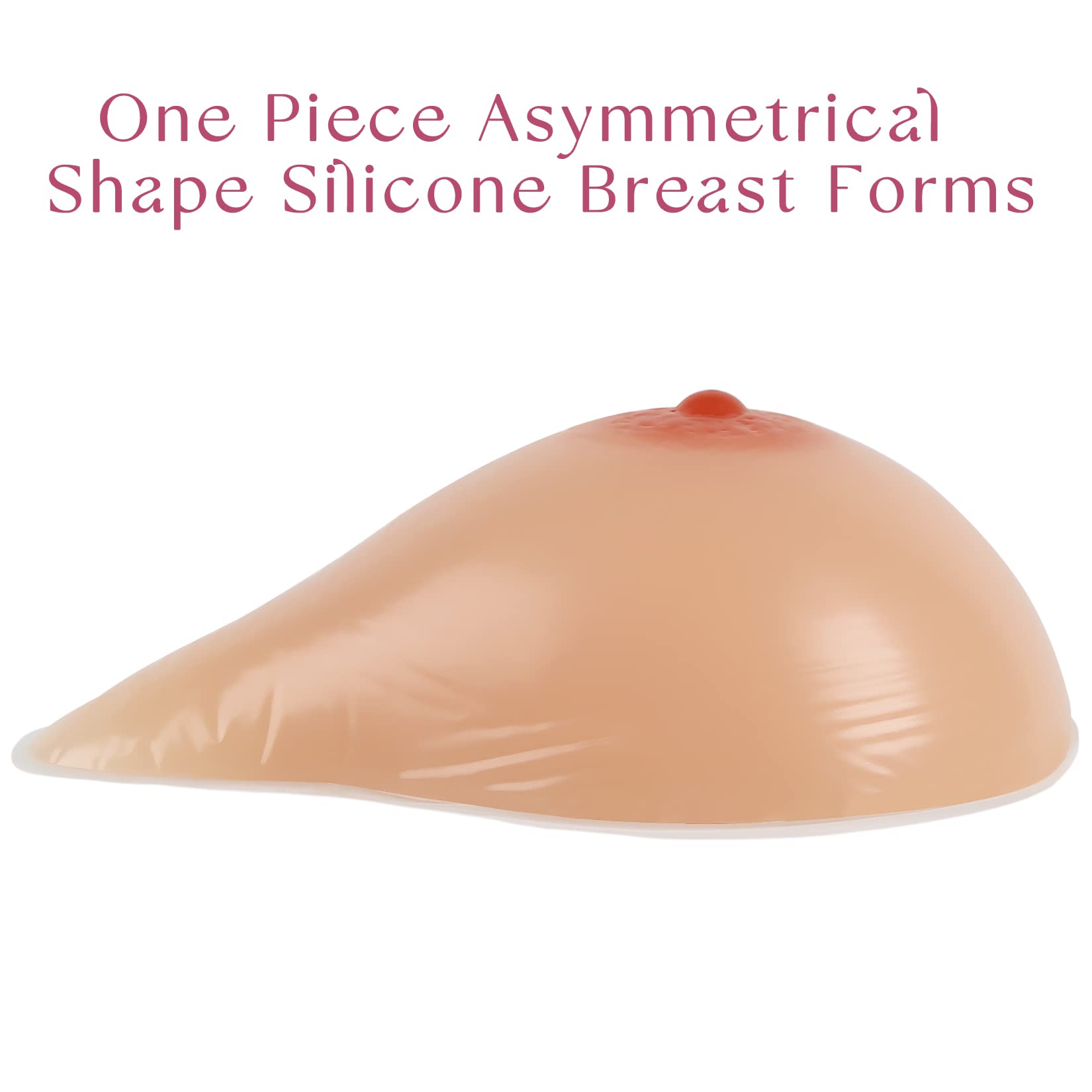 IVITA One Piece D Cup irregular Side Silicone Breast Forms Fake Boobs Mastectomy Prosthesis Chest Bra Pad Enhancers