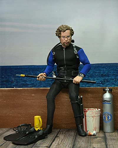 NECA Jaws Shark CAGE Hooper 8IN Clothed Action Figure