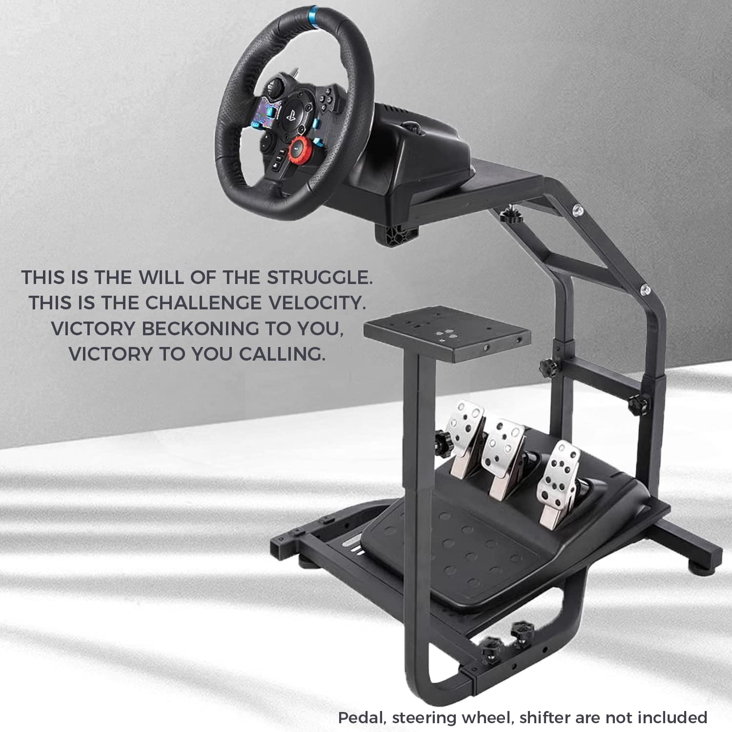 Hottoby Racing Steering Wheel Stand G29,Height Adjustable Racing Simulator Stand,fits for Logitech G25 G27 G290 G923 Racing Wheel and Pedals Not Included