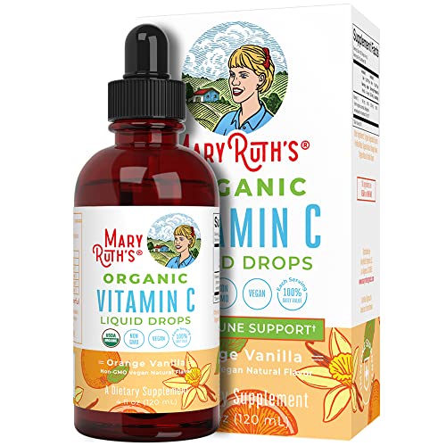 MaryRuth's Elderberry Syrup + Vitamin C Liquid Drops Bundle, 2-Pack Immune Support Liquid Supplements, Vegan, Non-GMO, USDA Organic