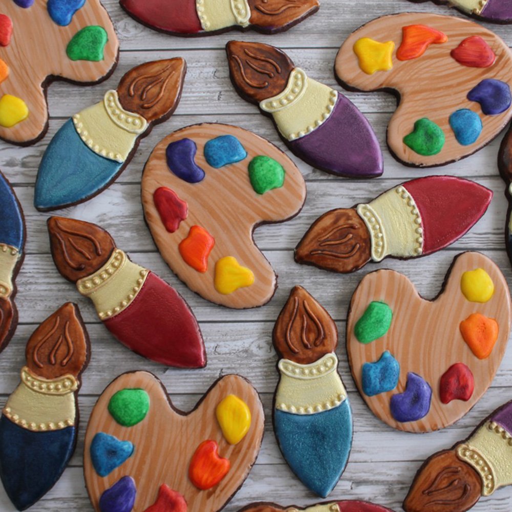 Paint Palette Cookie Cutter, 3.5" Made in USA by Ann Clark