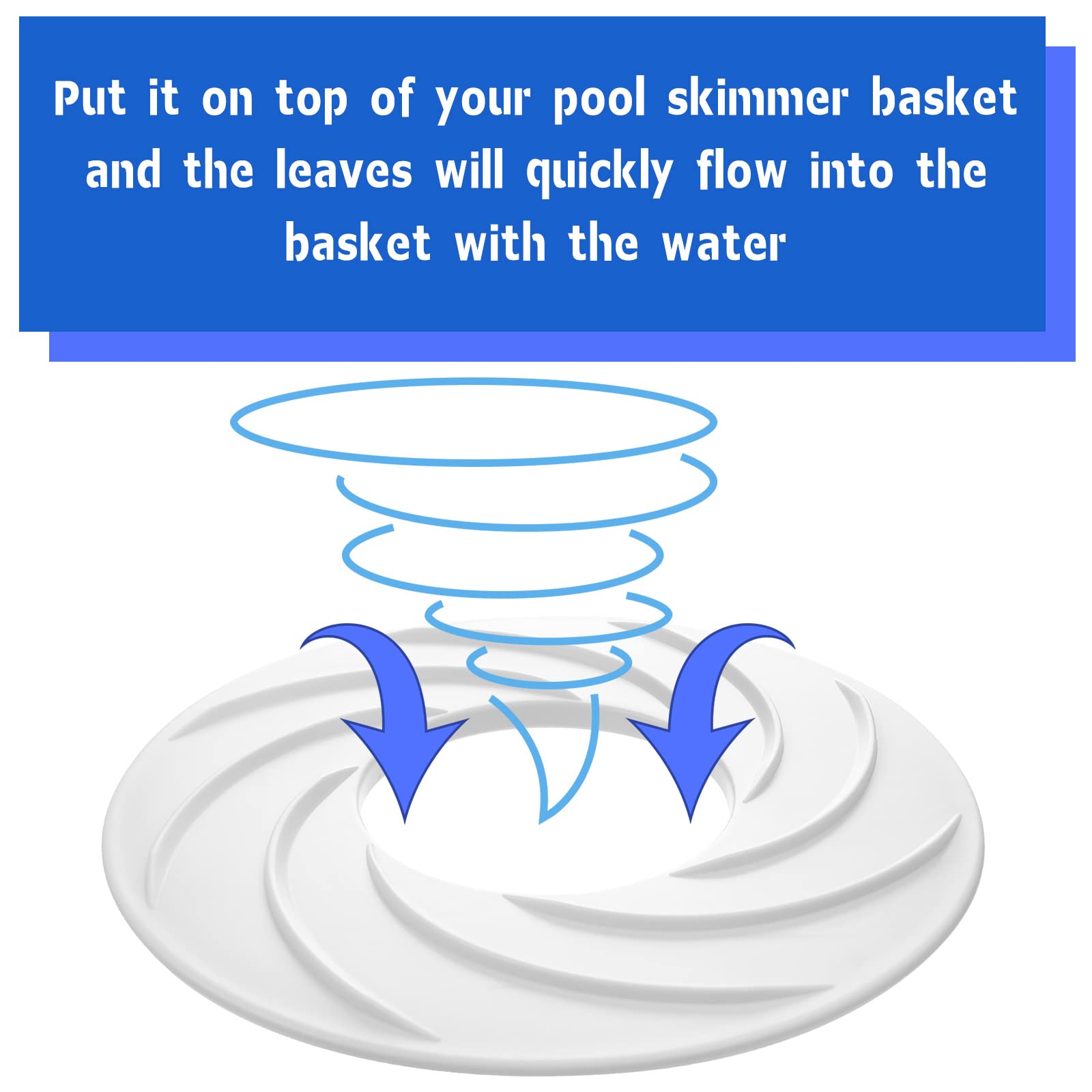 Pool Skimmer Basket 8 inch Solar Pool Skimmer No Hands Skimmer Basket Pool Basket Skimmer Pool Cleaner Basket Skimmer Basket for in Ground Pool for Reduce Pool Cleaning Times (2 Pcs)