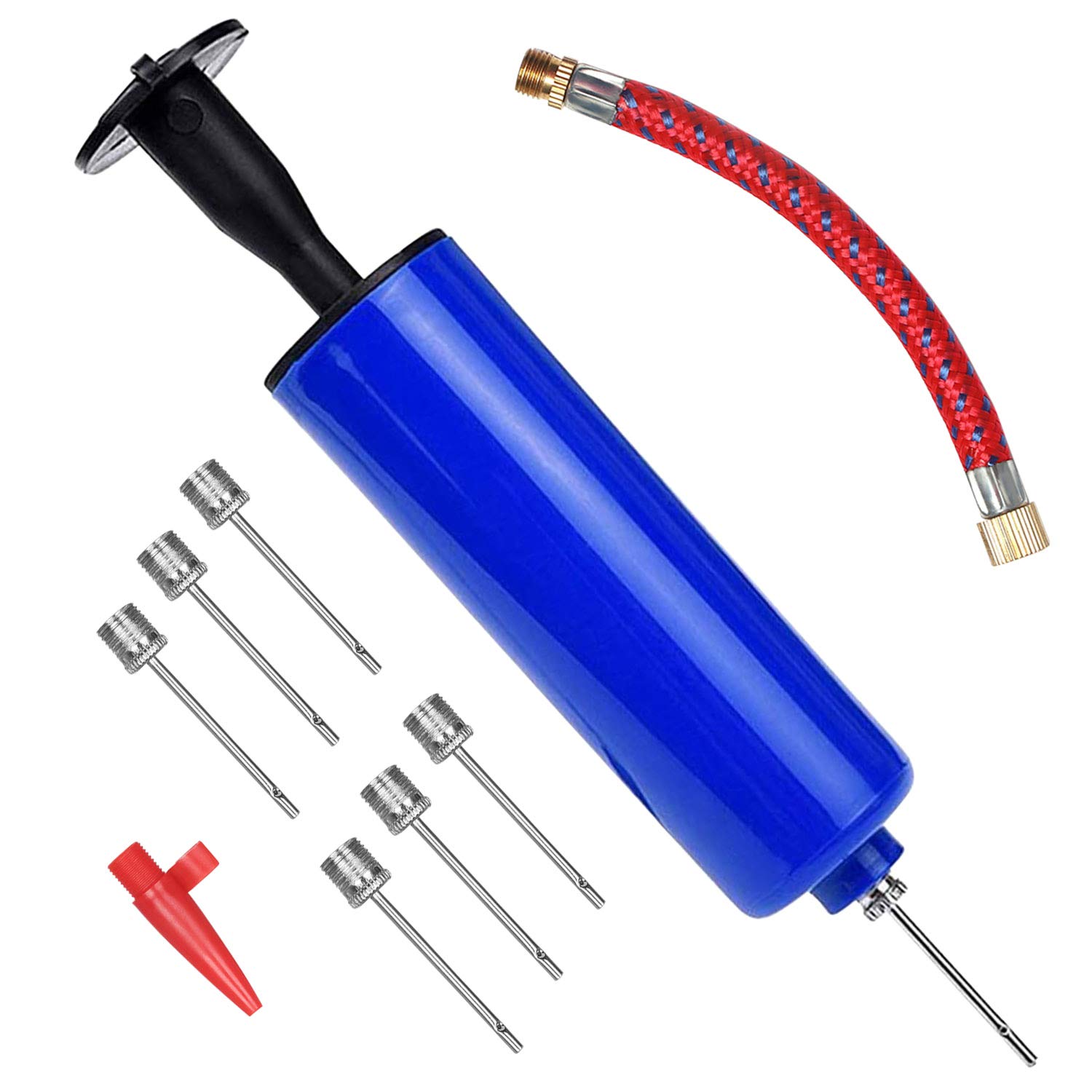 Katesid Portable Air Pump Inflation Kits Nozzle Needle Adapter for Balloons Car Bikes Tire Sports Ball