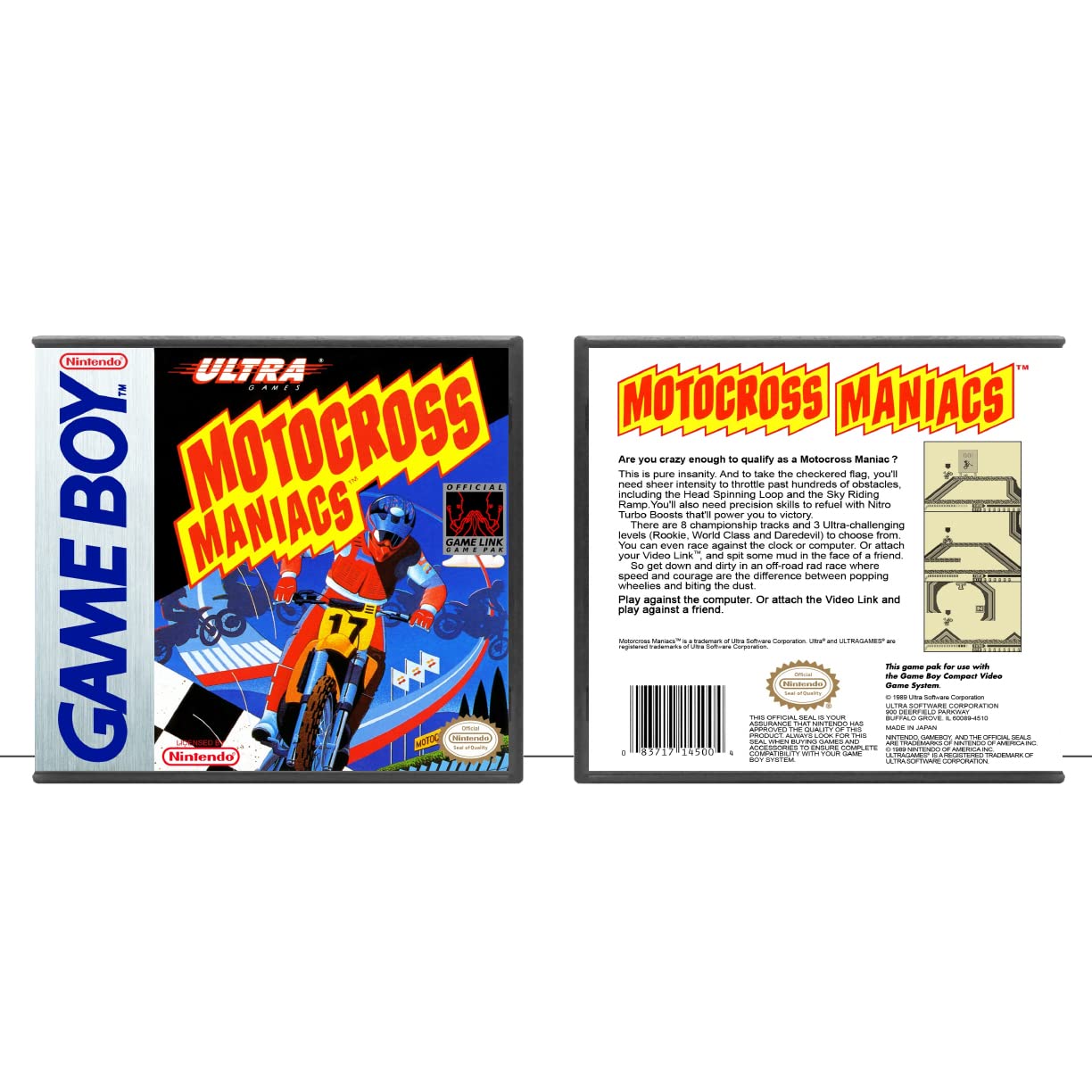 Motocross Maniacs | (GB) Game Boy - Game Case Only - No Game