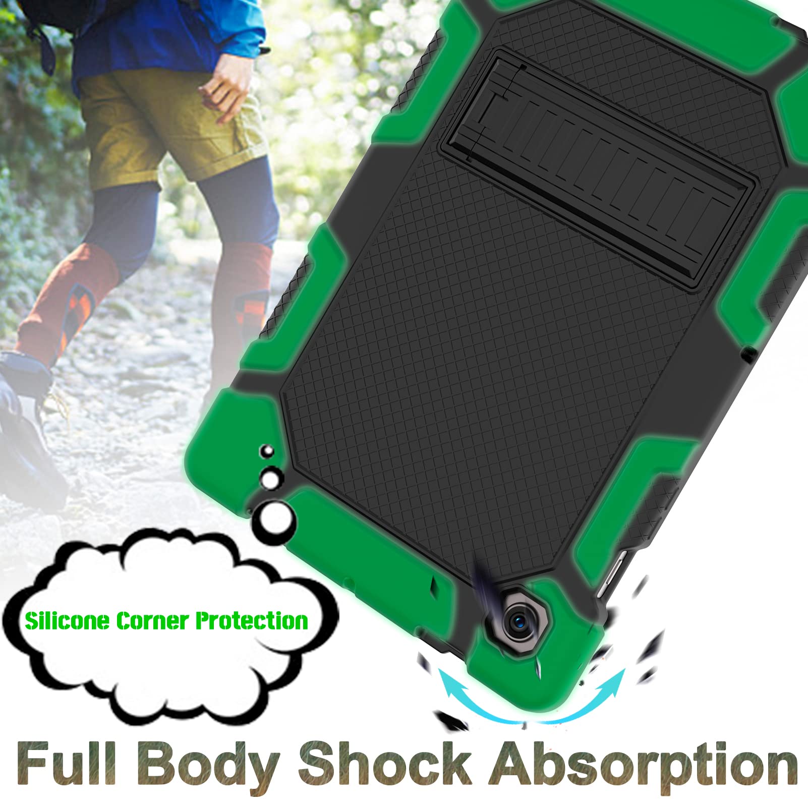 Rantice Galaxy Tab A8 10.5 Case, Samsung Galaxy Tab A8 Case with Kickstand, Hybrid Shockproof Rugged Cover for Samsung A8 Tablet Case 10.5 Inch (SM-X200/X205/X207)