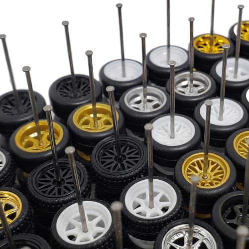 Mixed/Random Real Riders Wheels Rims Tires Set for 10 Cars for Hot Wheels/Macthbox 1/64 Scale
