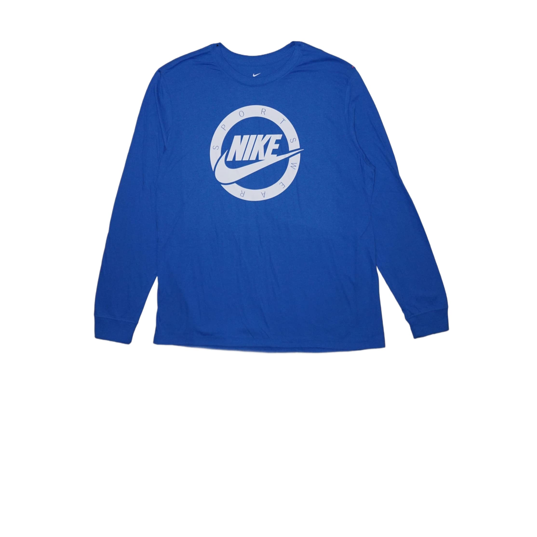 Nike Sportswear Graphic Long Sleeve T Shirt Royal Blue (as1, Alpha, xx_l, Regular, Regular)