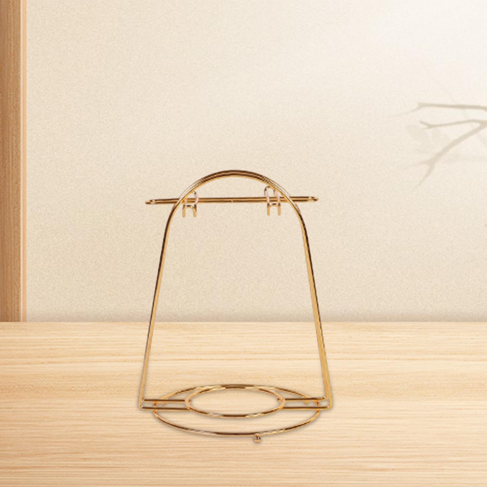 Sleek Coffee Cup Holder for Kitchen Organization, Hold 2 Mugs Gold