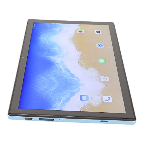 PUSOKEI 10 Inch 1920x1200 IPS 6GB RAM Tablet PC 128GB ROM Octa Core CPU 2.4G / 5G WiFi Android 12 8MP Front Camera 20MP Rear Camera USB C Rechargeable 8800mA Battery 4G Calling Tablets(Blue)