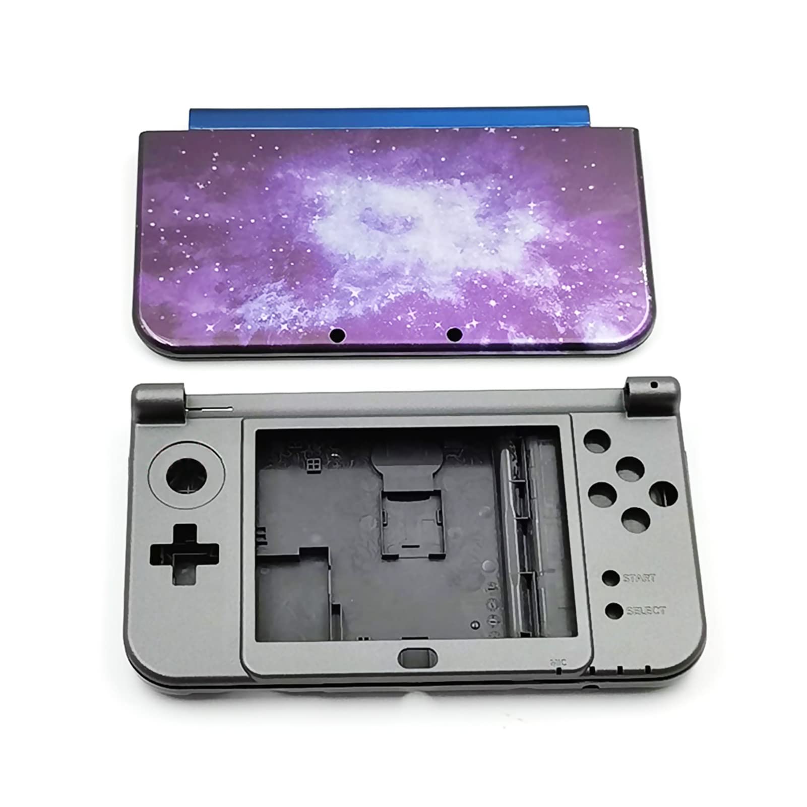 New 3DS XL Galaxy Shell Housing Case 5 PCS Set Replacement, for Nintendo New3DS XL LL New3DSXL Handheld Game Console, Outer Casing Top/Bottom Faceplate Cover Plates Screen Frame Accessories