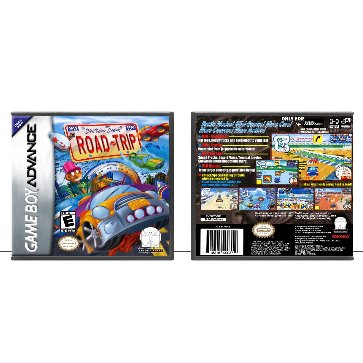 Road Trip: Shifting Gears | (GBA) Game Boy Advance - Game Case Only - No Game