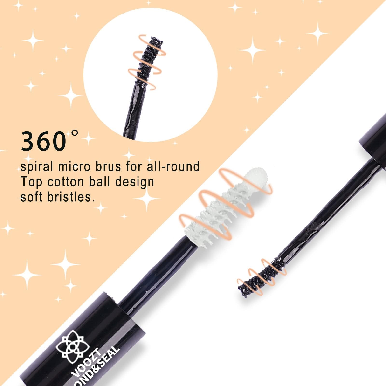 Lash Bond and Seal, VOOZT Lash Glue Cluster Lash Glue Bond and Seal for DIY Individual Lash Extensions Gentle Soothing Non-Irritating 2 in 1 Strong Hold Long Lasting Waterproof Eyelashes Glue