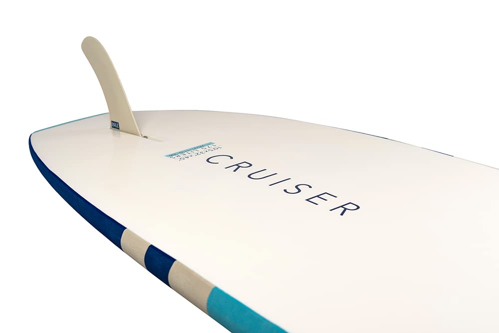 ISLE Cruiser Stand Up Paddle Board & SUP Bundle Package, Soft-Top Deck, 235 Pound Capacity, 10’5” Long x 32" Wide x 4.5” Thick (10'5", 2020 Blue)