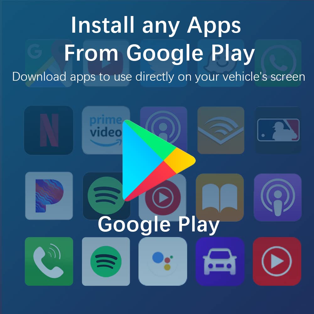 LEXXSON Wireless CarPlay Android Ai Box Wired to Wireless Android 9 Qualcomm Octa-core 4G+64G, Plug and Play