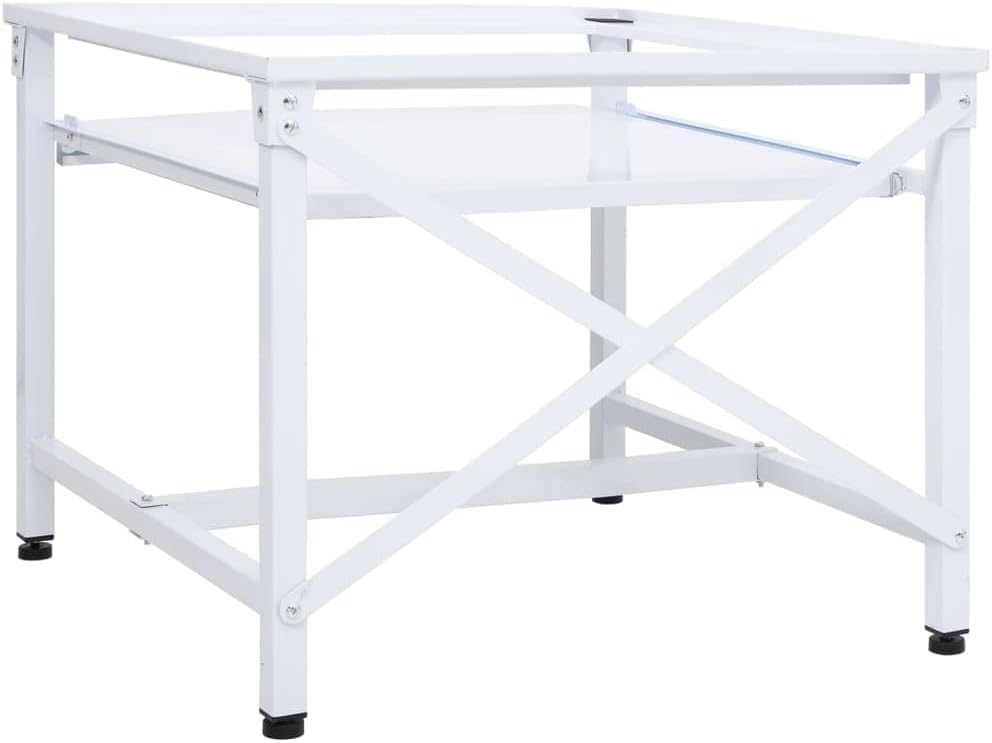 INLIFE Double Washing and Drying Machine Pedestal White 27.2" x 27.2" x 21.3" (W x D x H) Load capacity: 220.5 lb
